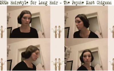 Chignon | Pysche Knot 1920's Hairstyle Tutorial - Glamour Daze