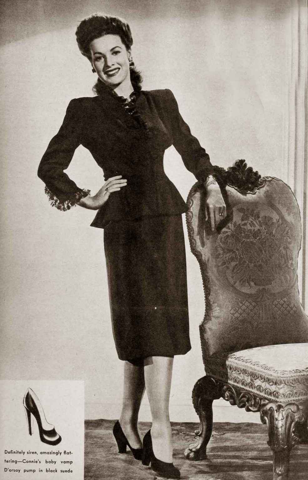 1940s Fall Fashions - Maureen O Hara 1943 - Glamour Daze