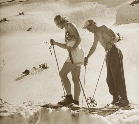 1940s Fashion - Tan while you Ski - Glamour Daze