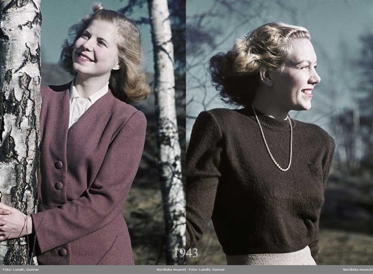 Color Archive of 1940s War Era Women