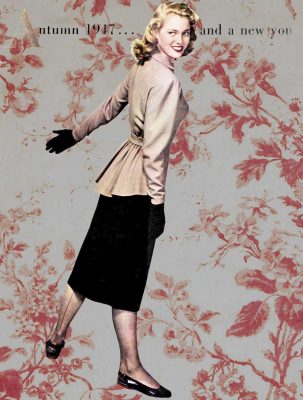1940s Fashion - Fall Dresses in 1947 - Glamour Daze