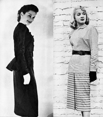1940s Fashion - Fall Dresses in 1947 - Glamour Daze