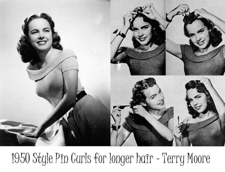 Vintage 1950s Pin Curls Hairstyle Tutorial - Glamour Daze