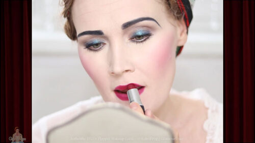 Authentic 1920s Flapper Makeup Look Tutorial - Glamour Daze